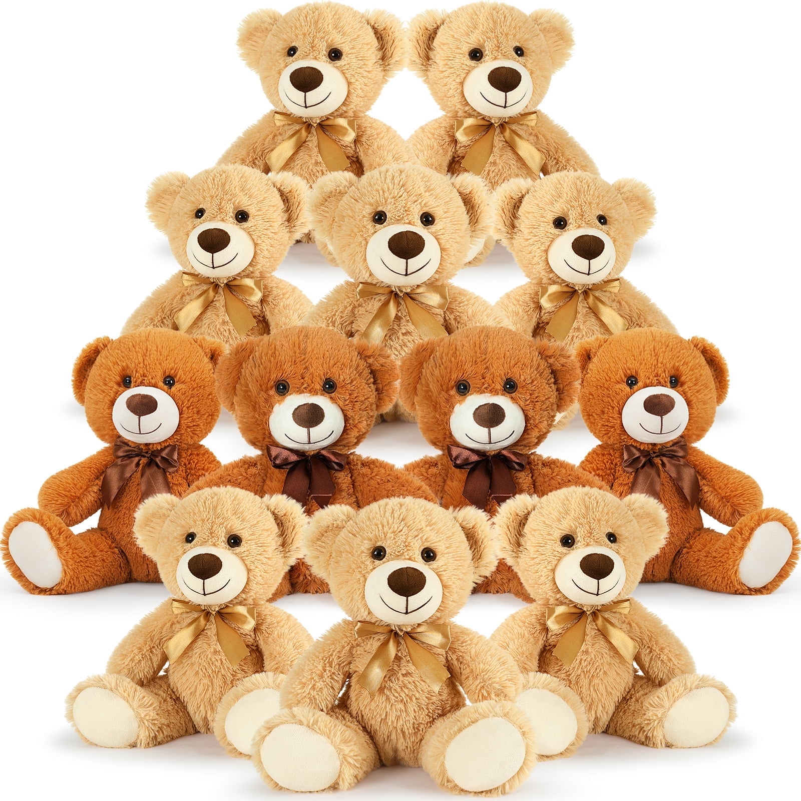 MaoGoLan 12 Packs Teddy Bear Stuffed Animals Bulk Teddy Bear Plush Toy ...