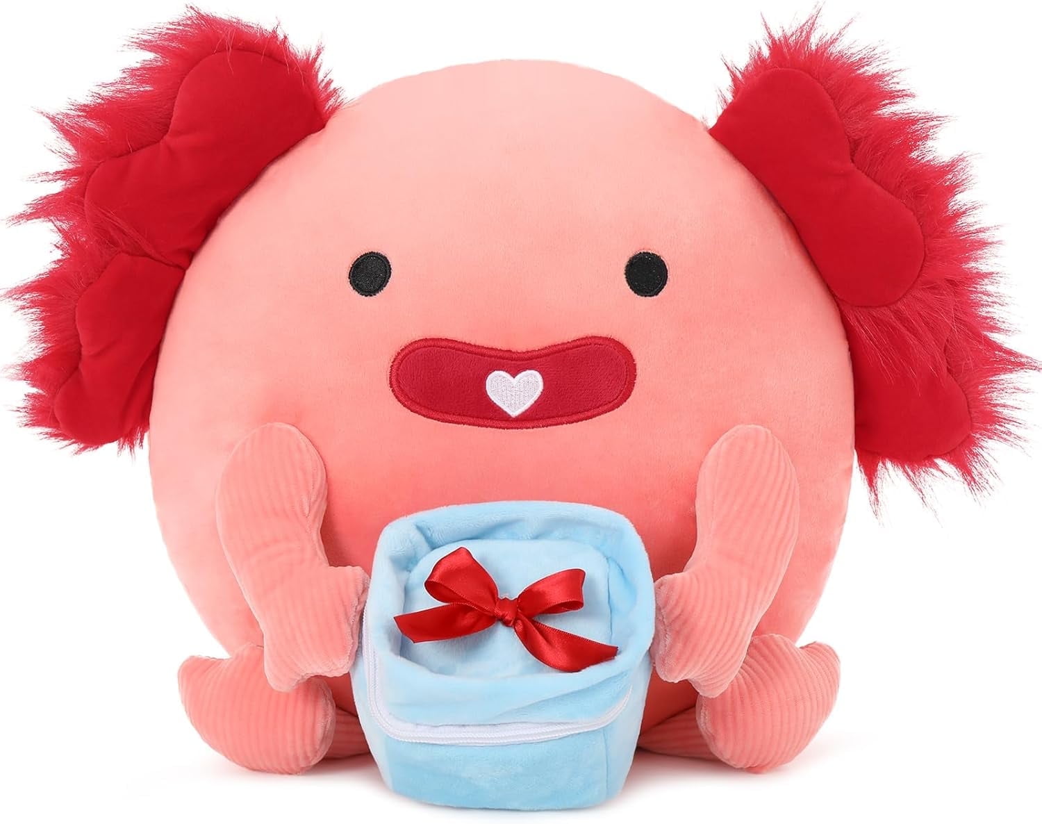 MaoGoLan 14-Inch Giant Pink Axolotl Plush Toy Soft Large Axolotl ...