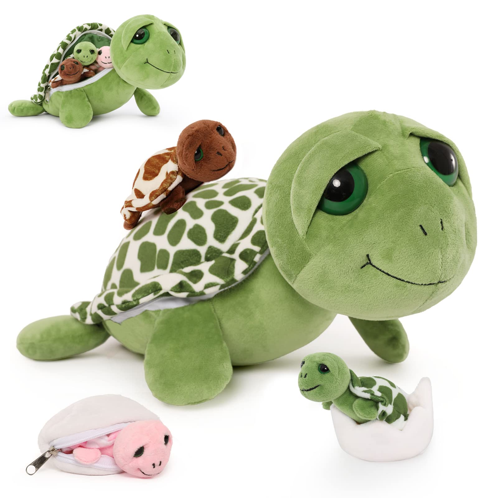 Wild Republic Huggers Sea Turtle, Slap Bracelet, Stuffed Animal, Kids ...