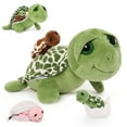 MaoGoLan Large Plush Sea Turtle Stuffed Animal Set with 3 Baby Turtles ...