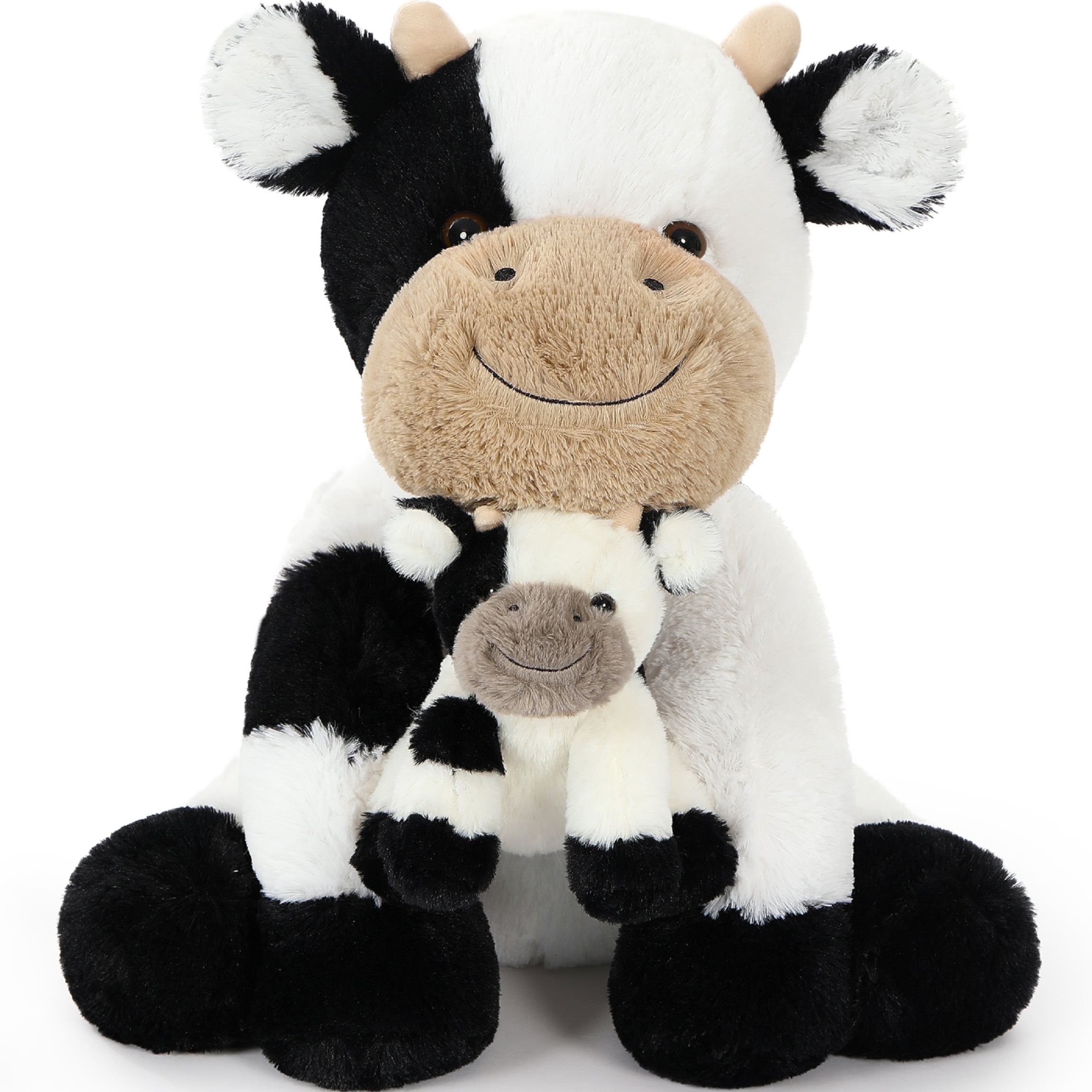 MaoGoLan 20" Cow Stuffed Animal with One Baby Cow Plush Toy - Walmart.com