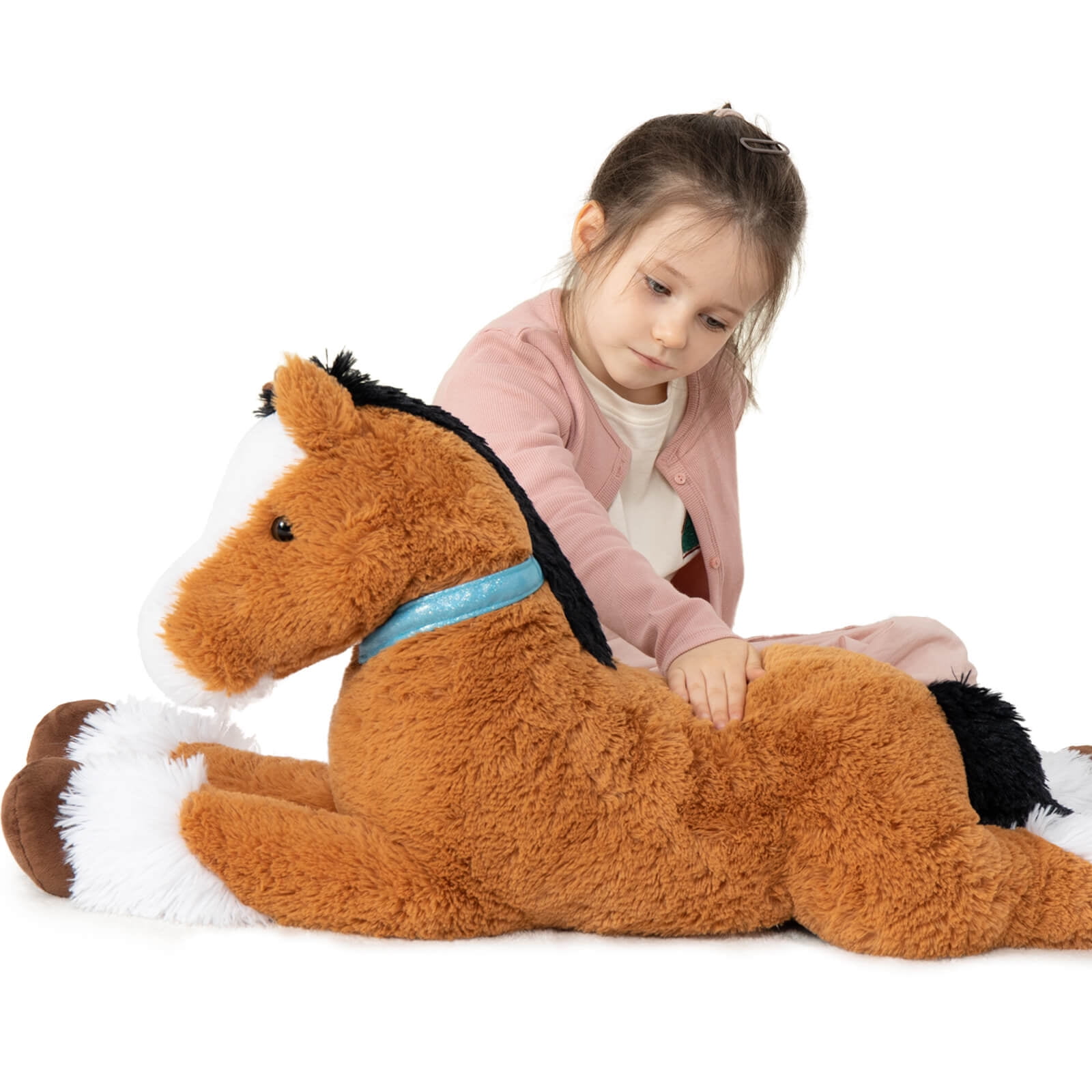 "MaoGoLan 35"" Big Toy Long Plushie Stuffed Horse - Comfortable, Soft ...