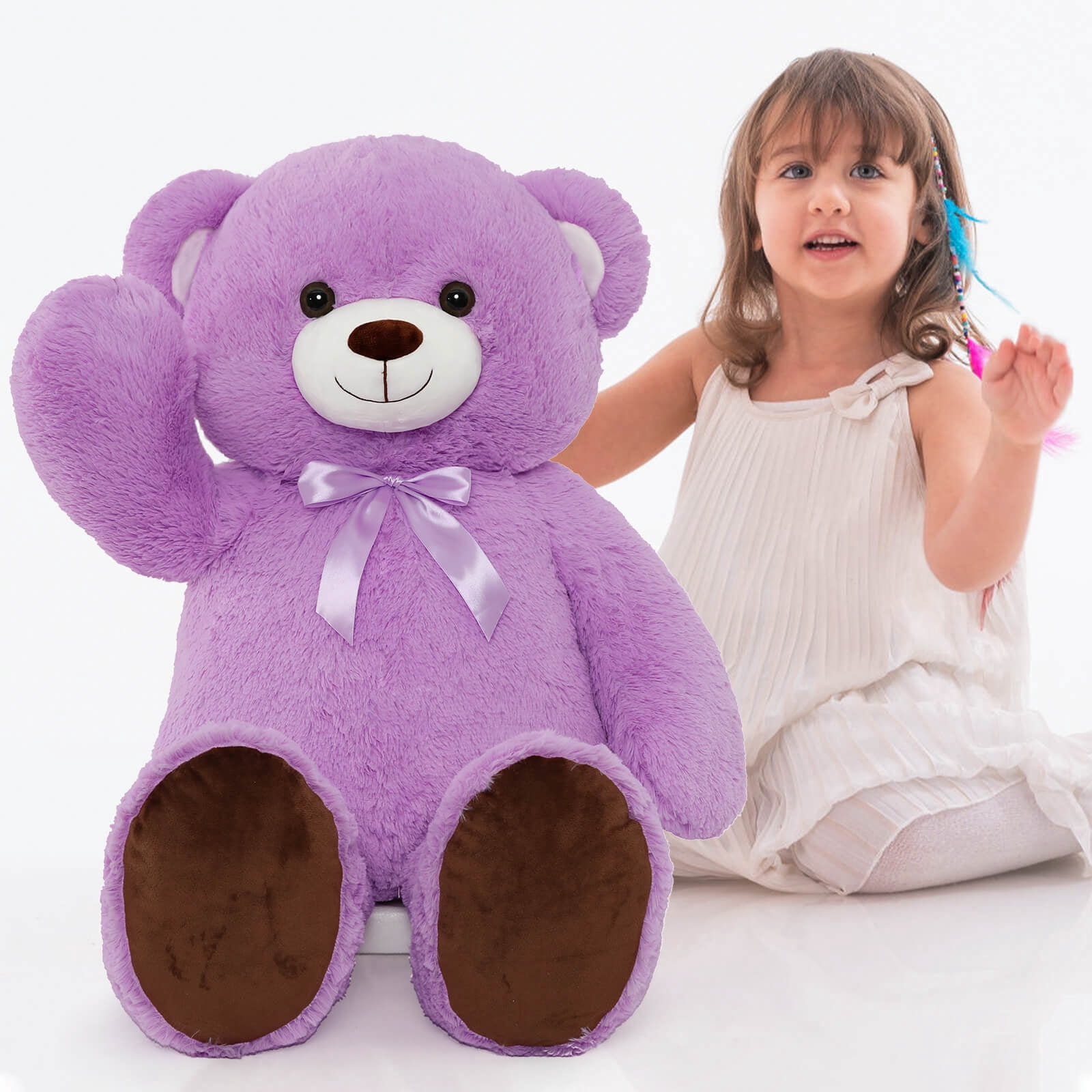 MaoGoLan 41" Giant Teddy Bear Stuffed Animal Big Teddy Bear Plush Toy ...