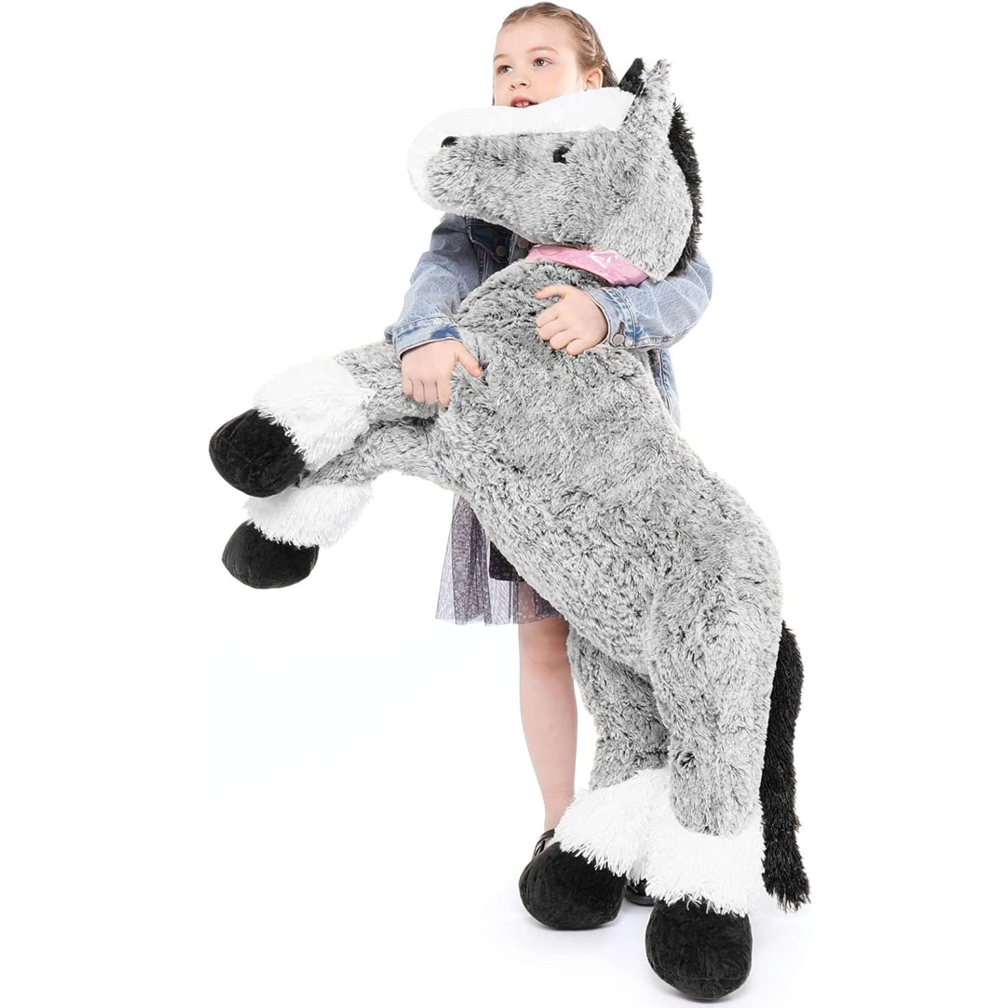 MaoGoLan 47" Giant Horse Stuffed Animal Large Stuffed Horse Plush Toy ...