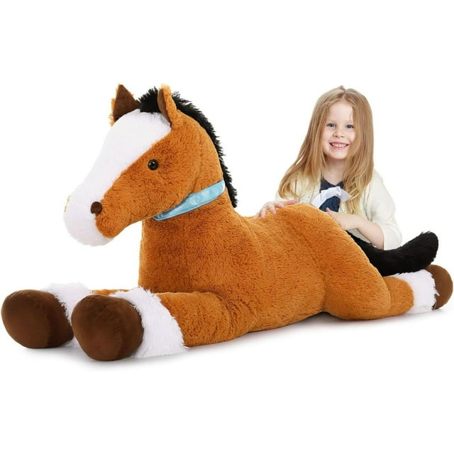 MaoGoLan 47" Giant Horse Stuffed Animal Large Stuffed Horse Plush Toy ...
