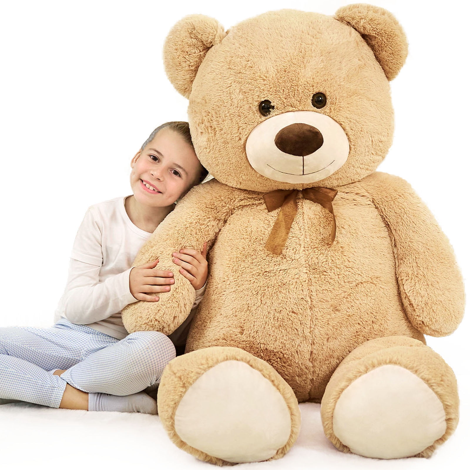 MaoGoLan 51" Giant Teddy Bear Soft Stuffed Animals Plush Big Bear Toy ...