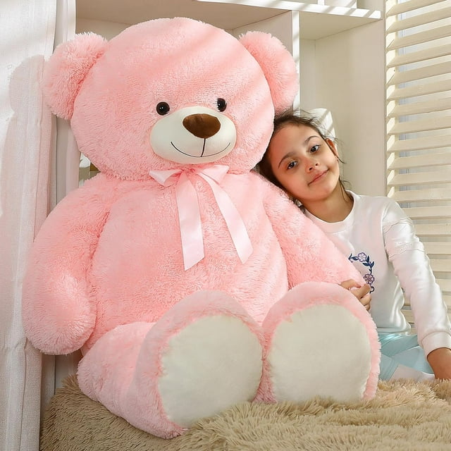 MaoGoLan 52'' Fluffy Jumbo Teddy Bear, Giant Stuffed Animal Plush Soft ...