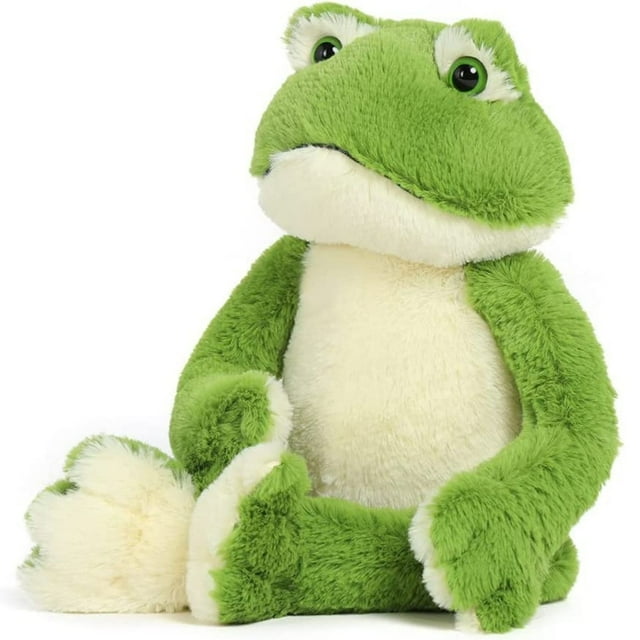 MaoGoLan Plush Frog Stuffed Animal 17.7" Cute Frog Soft Toy with White ...