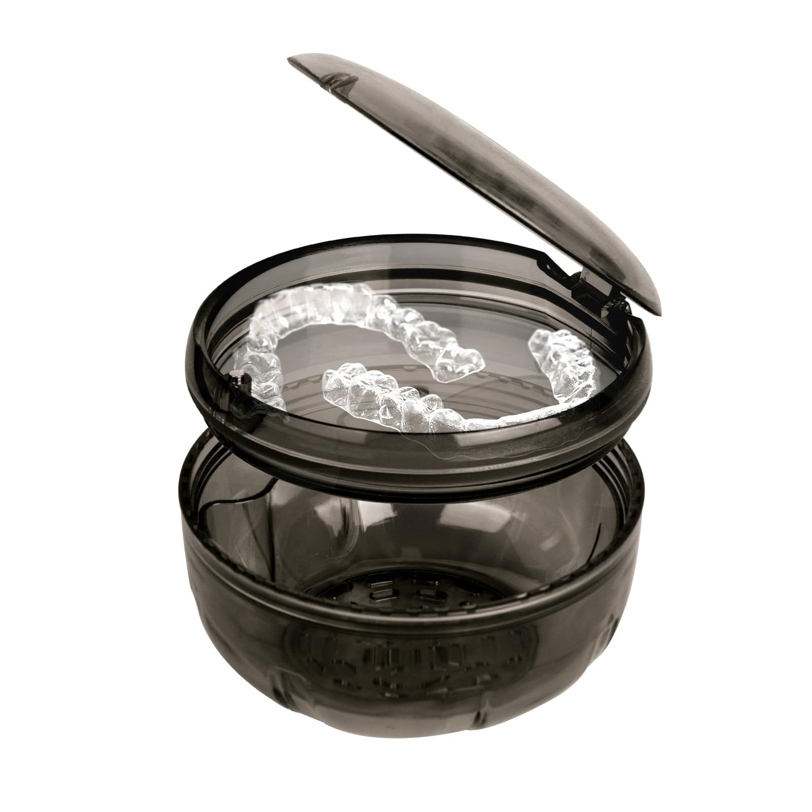 Maoerdental Retainer Cleaner Case,Double RRF12 Layer No-Leak Denture ...