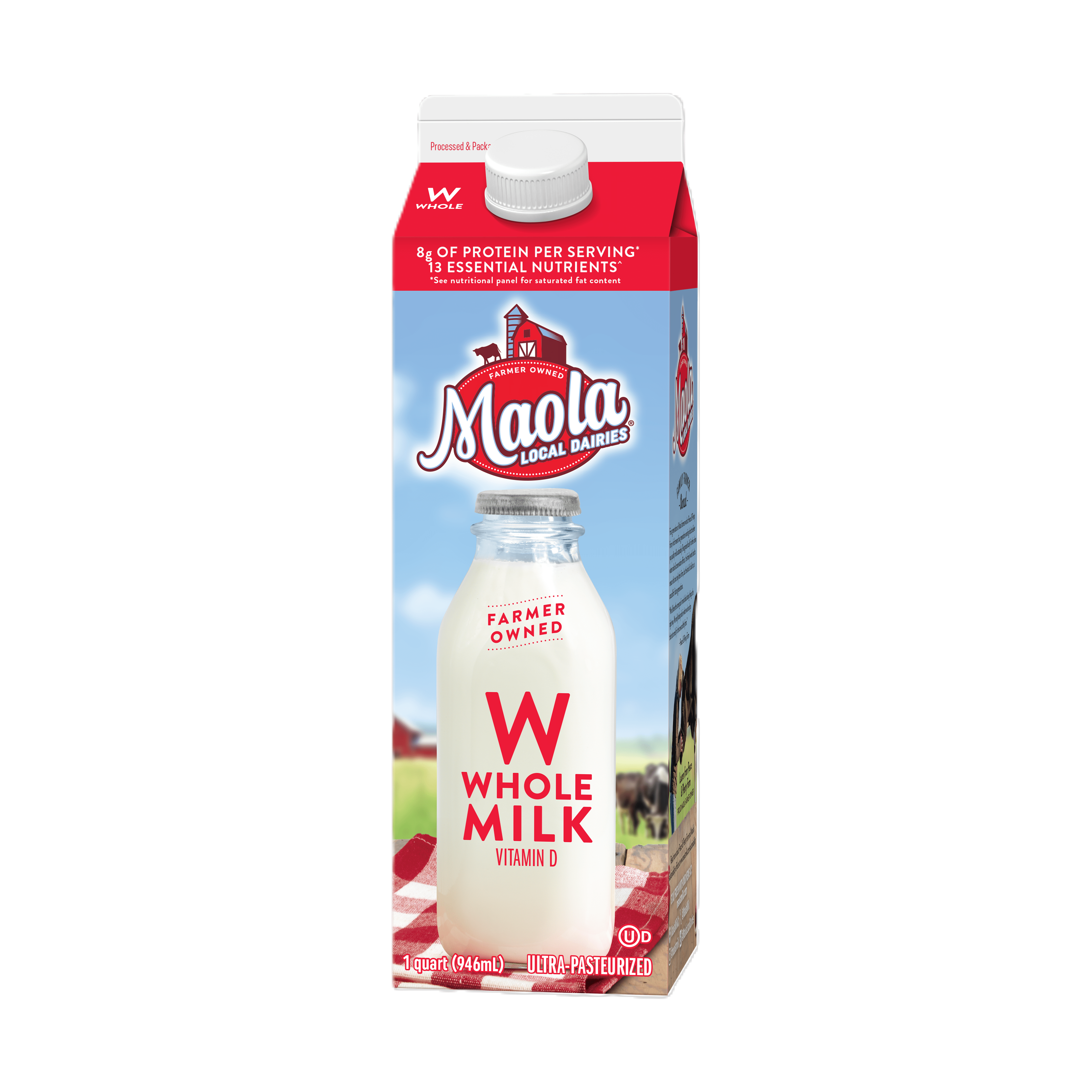 Maola Whole Milk Quart, Ultra-Pasteurized - Walmart.com