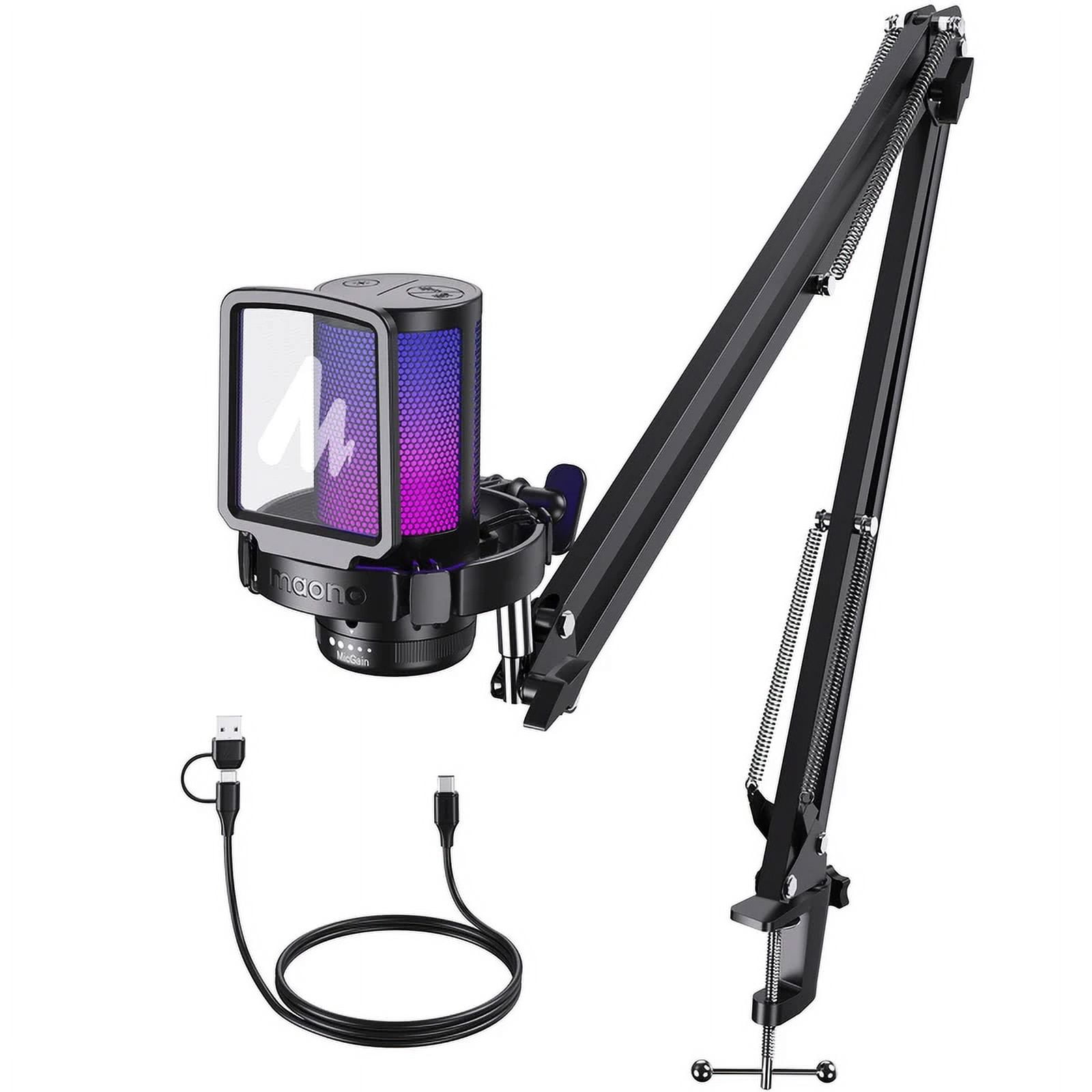 Maono gamerwave dgm20s USB microphone gaming mic condenser mic RGB mic ...