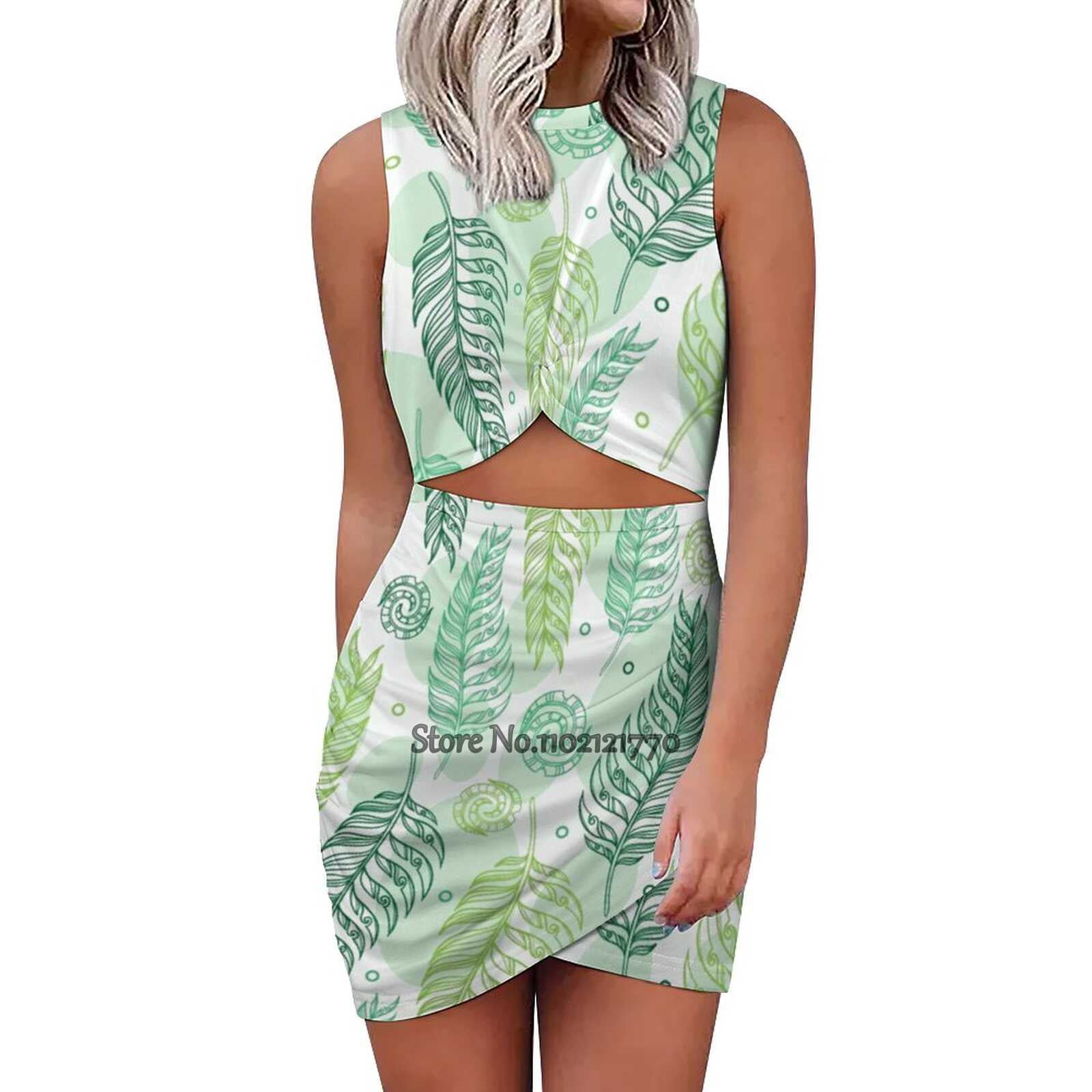 Maori Fern Back Lacing Backless Dress Square Neck Dress Fashion Design ...