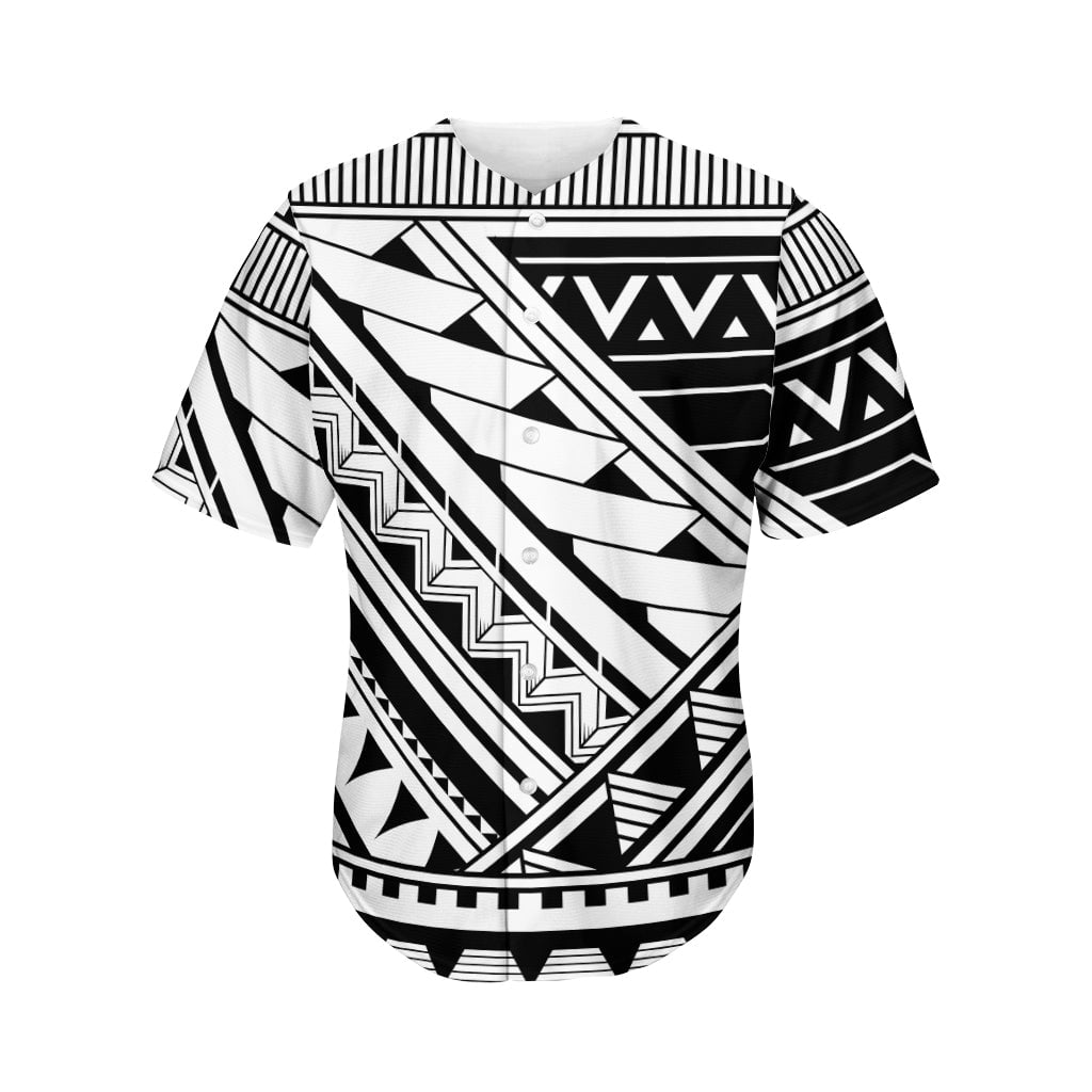 Maori Polynesian Tattoo Pattern Print Active Baseball Jersey for Men ...