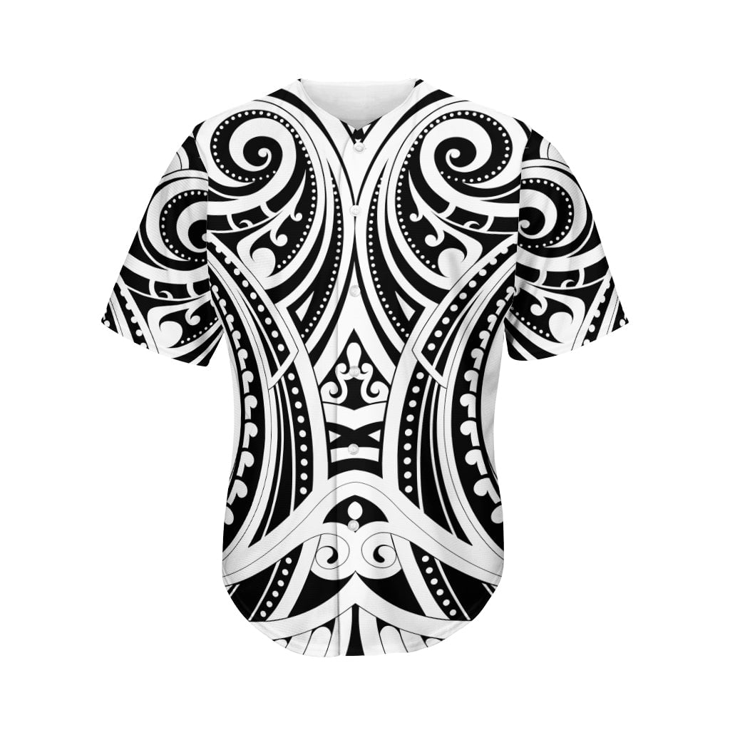 Maori Tribal Tattoo Pattern Print Active Baseball Jersey for Men and ...