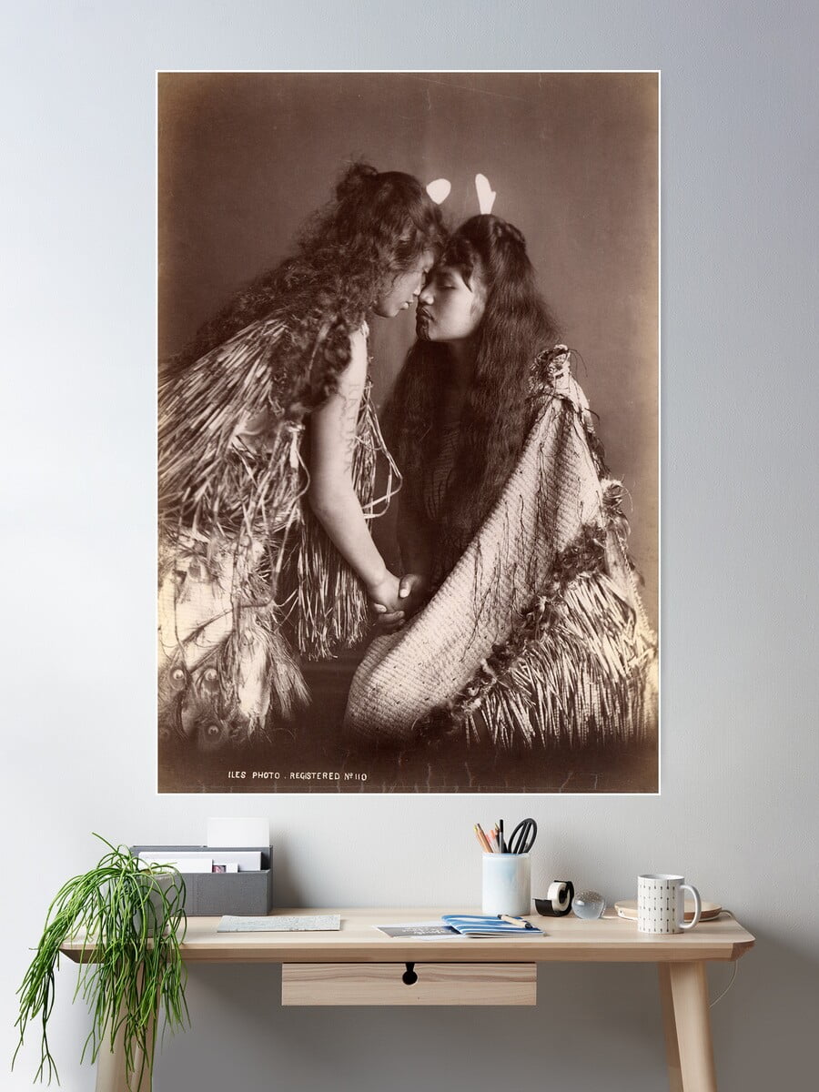 Maori Women, New Zealand Poster Wall Art, Modern Wall Decor For Living Room Bedroom, 24x36 ...