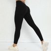 Leggings Women's Solid Color High Waisted Hip Elastic Fitness And ...