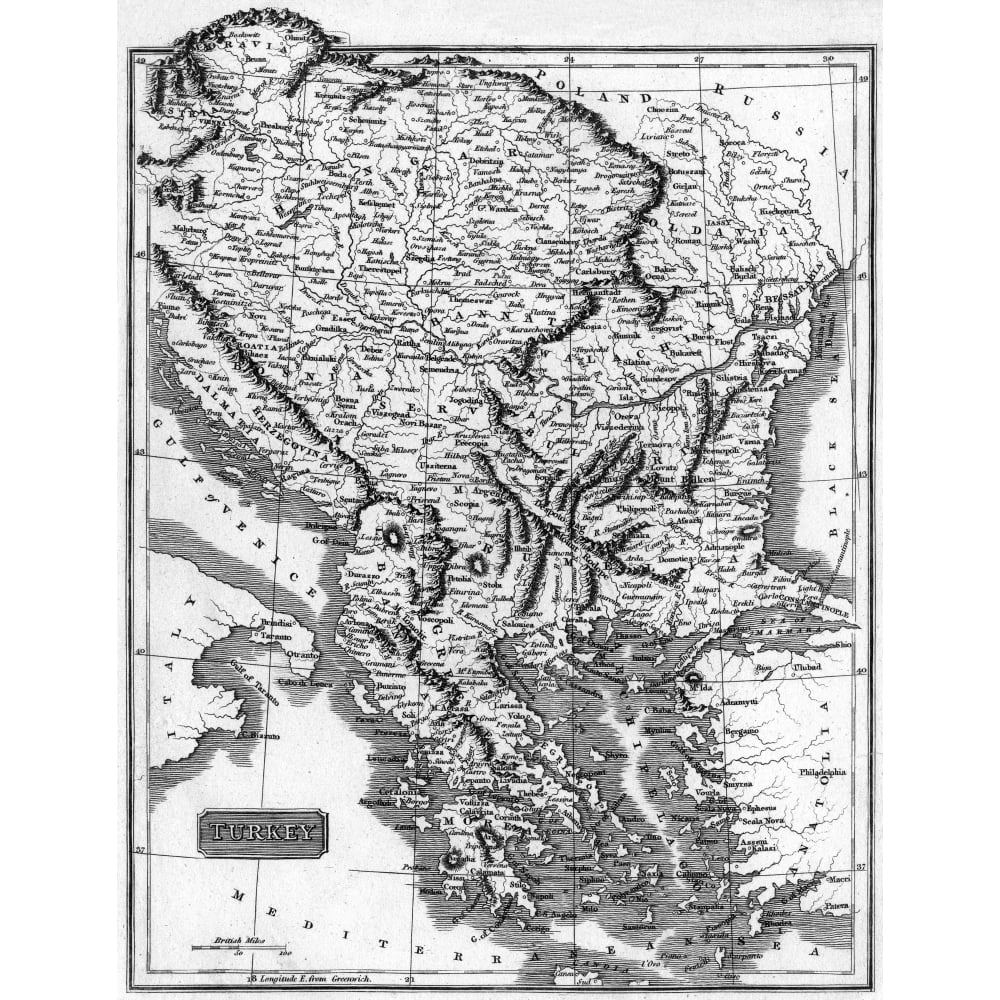 Map Balkans Poster Print By Mary Evans Picture Library (18 X 24 ...