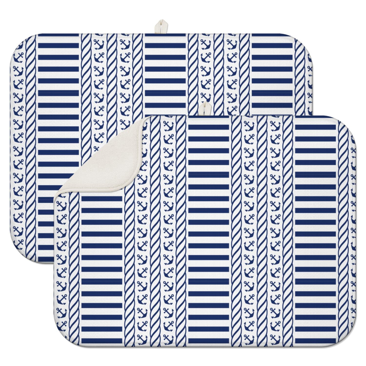 Map Beach Coffee Mat Nautical Anchor Boat Sea Seaside Coastal Marine ...