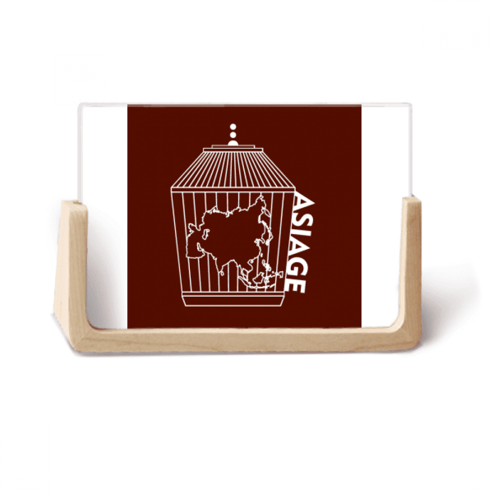 Map Cage Continent Asia Art Deco Fashion Photo Wooden Photo Frame ...