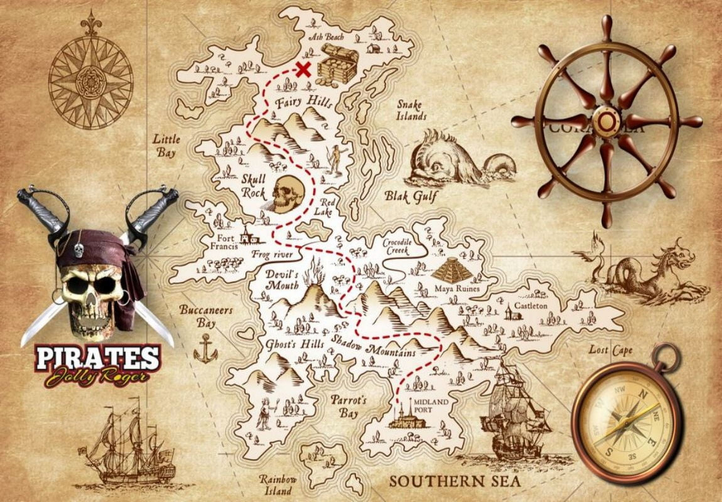 Map Background Photo Explore Photography Backdrops Pirate Birthday ...