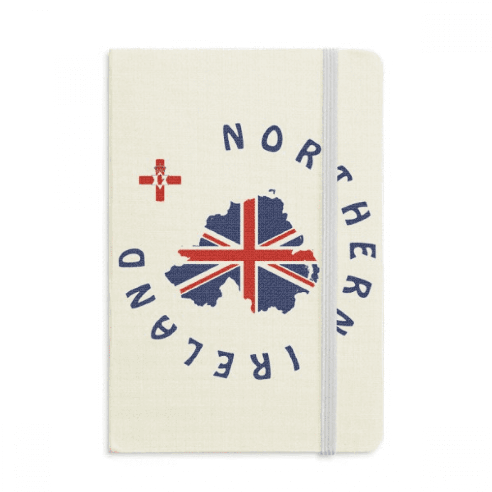 Map Flag Northern Ireland Notebook Official Fabric Hard Cover Classic ...