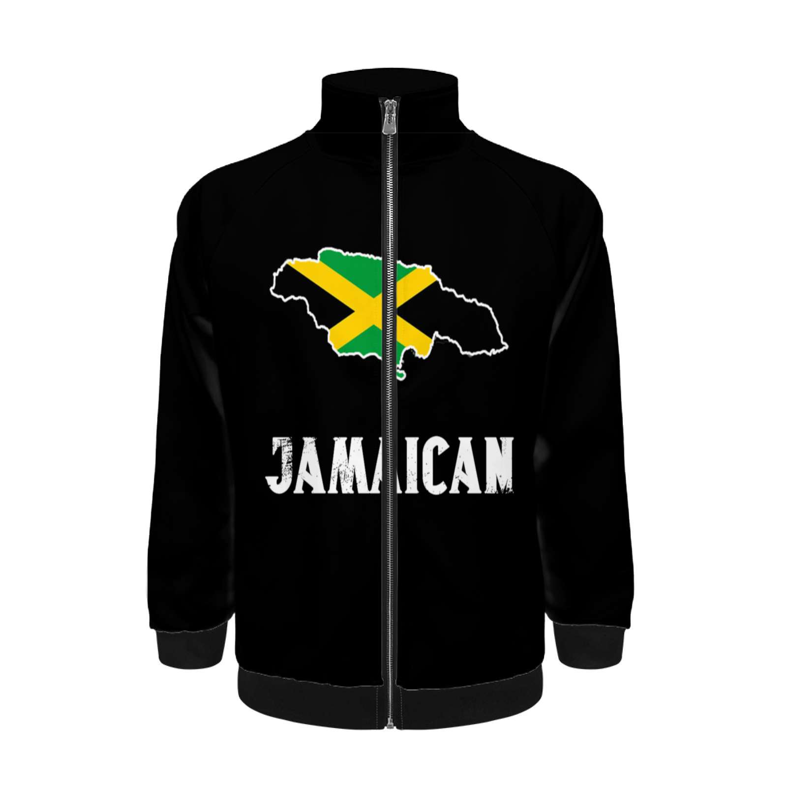 Map Jamaica Country Colors Jamaica Jacket Men's Street Cool Long ...