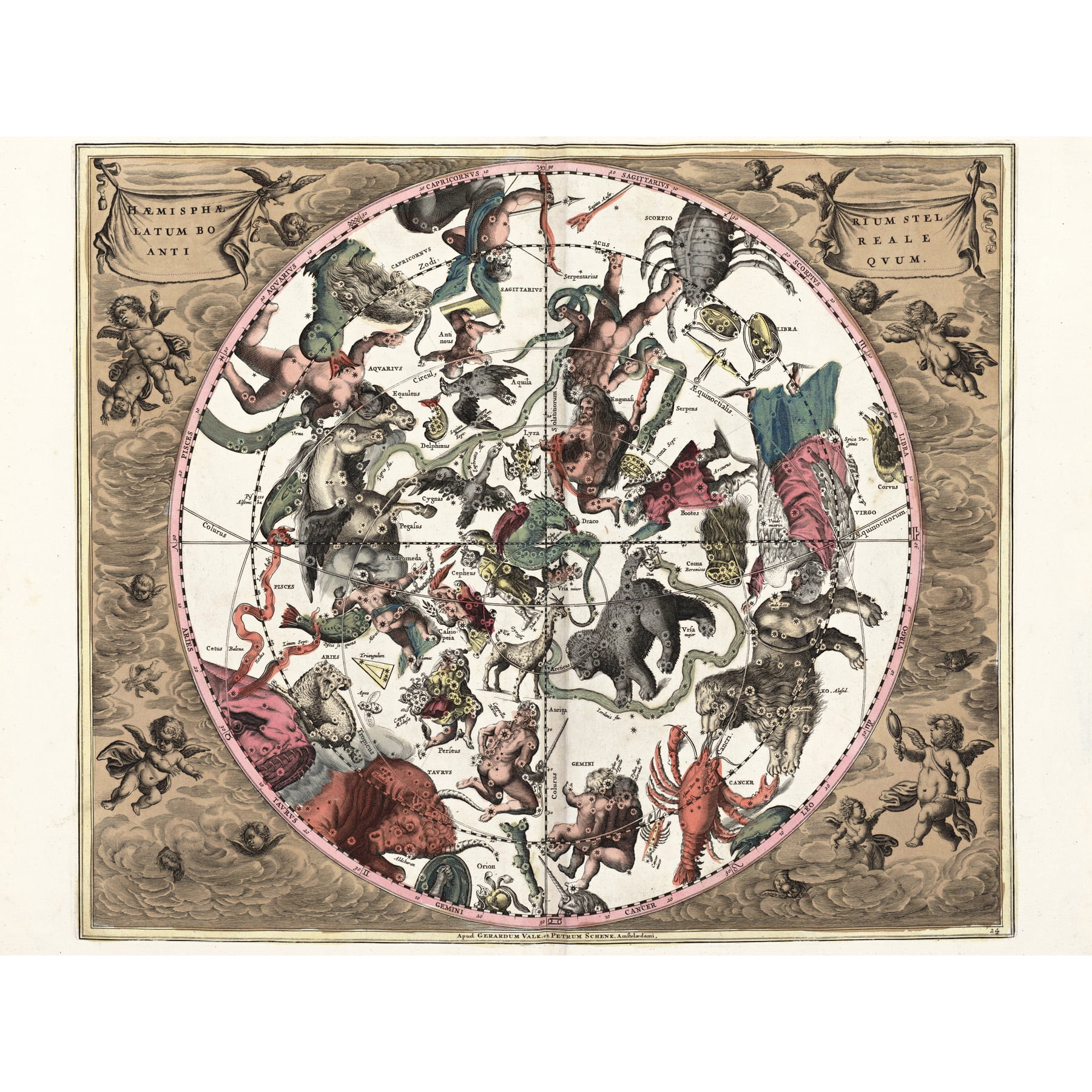 Map Keller 1708 Star Constellations Space Pictorial Extra Large XL Wall ...