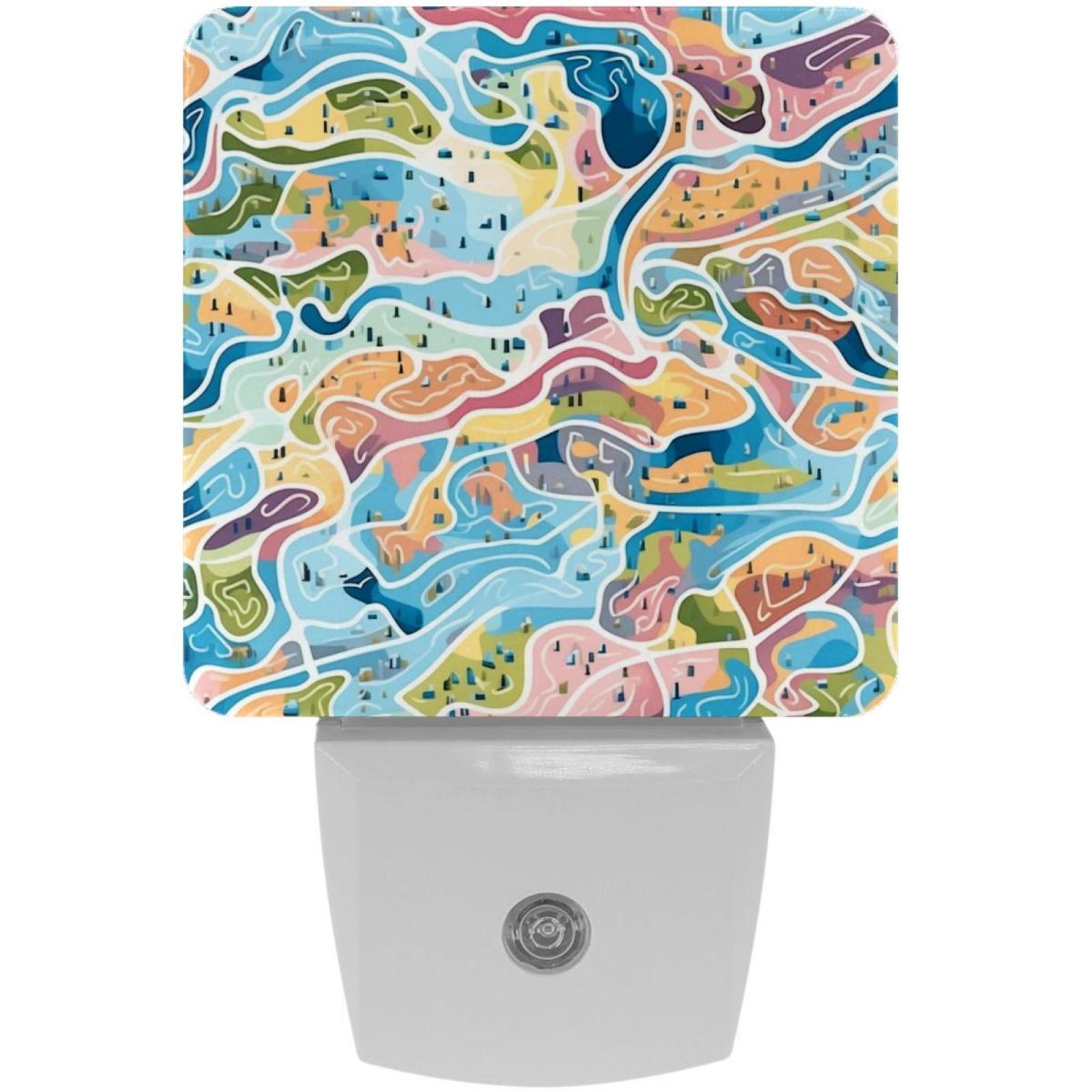 Map LED Square Night Lights - Compact and Multifunctional Illumination ...