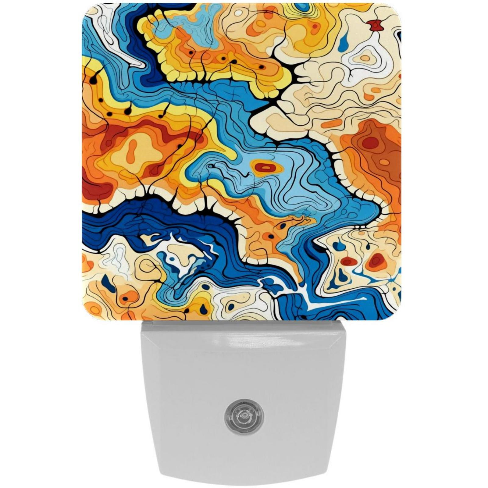 Map LED Square Night Lights - Elegant and Energy Efficient Lighting ...