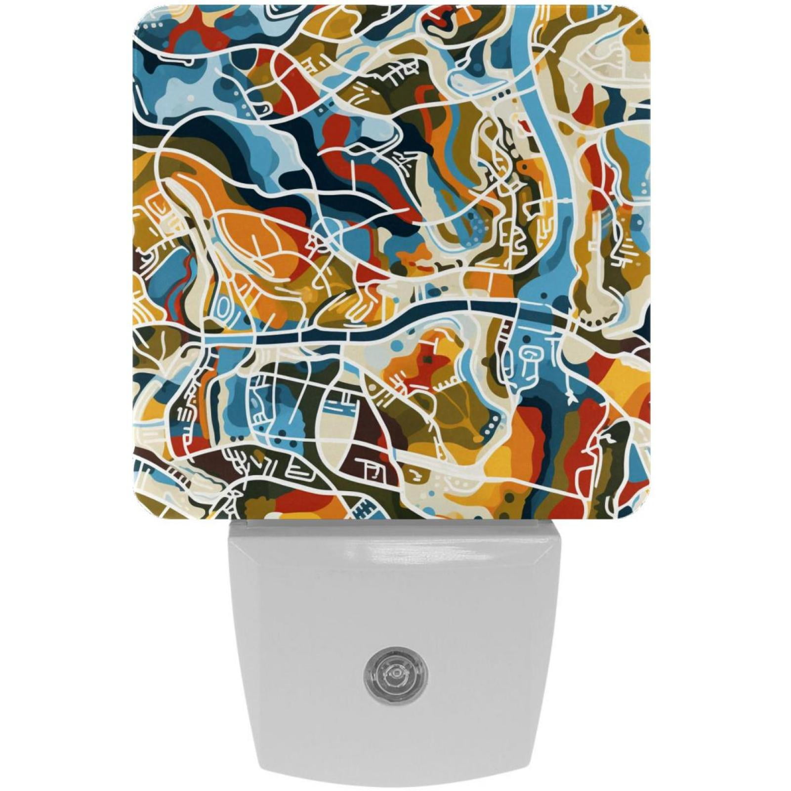 Map LED Square Night Lights - Elegant and Energy Efficient Lighting ...