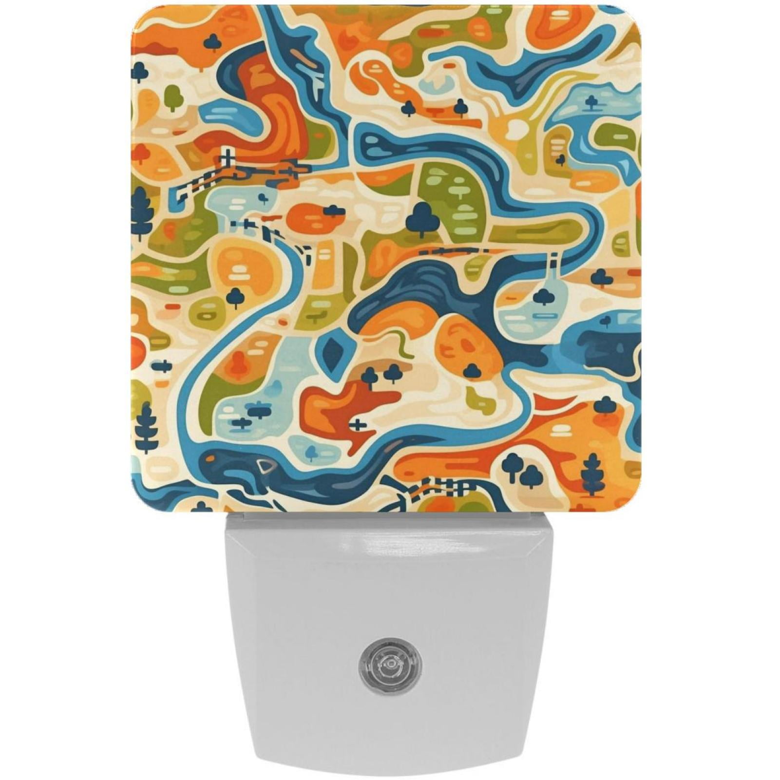 Map LED Square Night Lights- Energy Efficient and Stylish Illumination ...