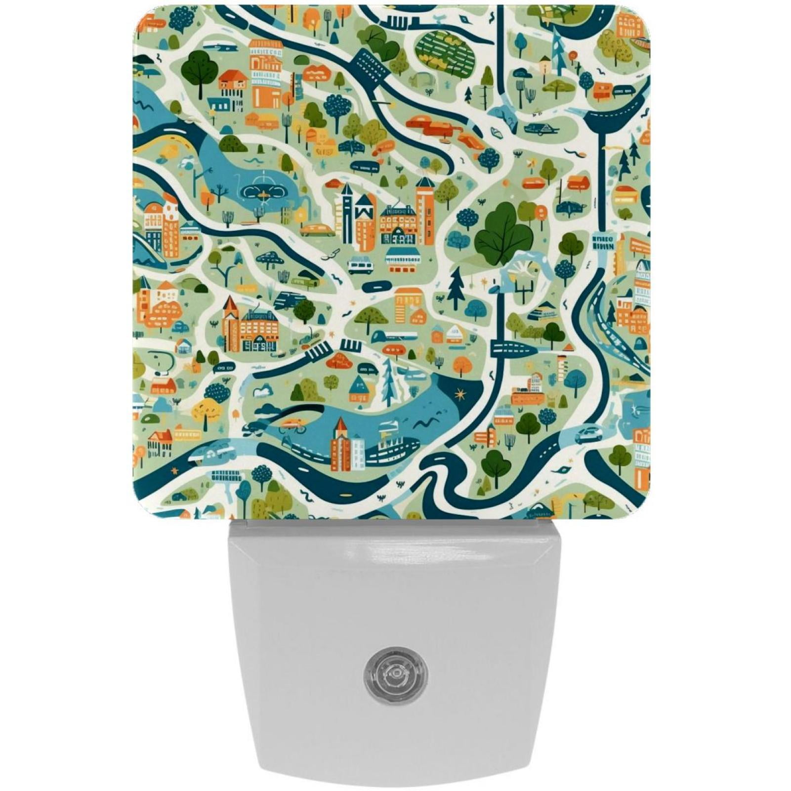 Map LED Square Night Lights - Illuminating Your Space with Style ...