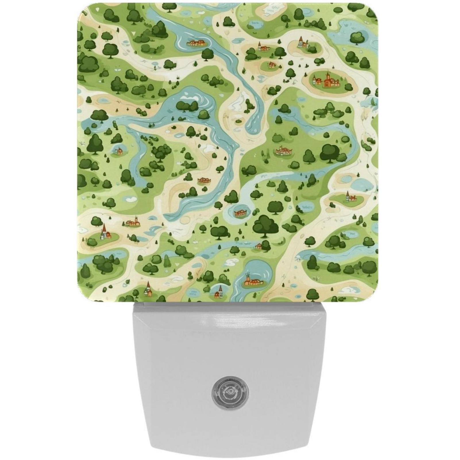 Map LED Square Night Lights: Innovative Illumination for a Relaxing and ...