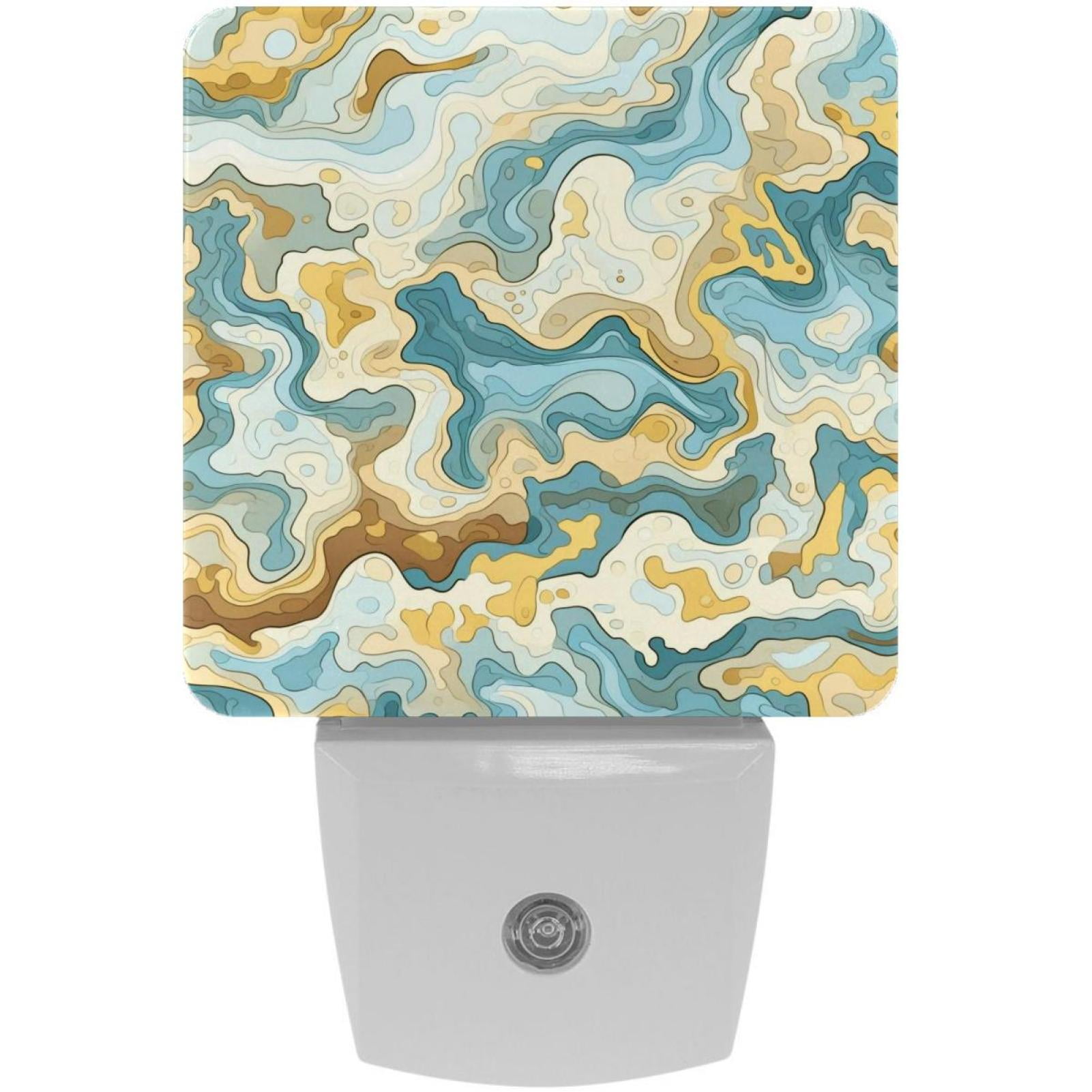 Map LED Square Night Lights - Stylish and Energy-Efficient Room ...