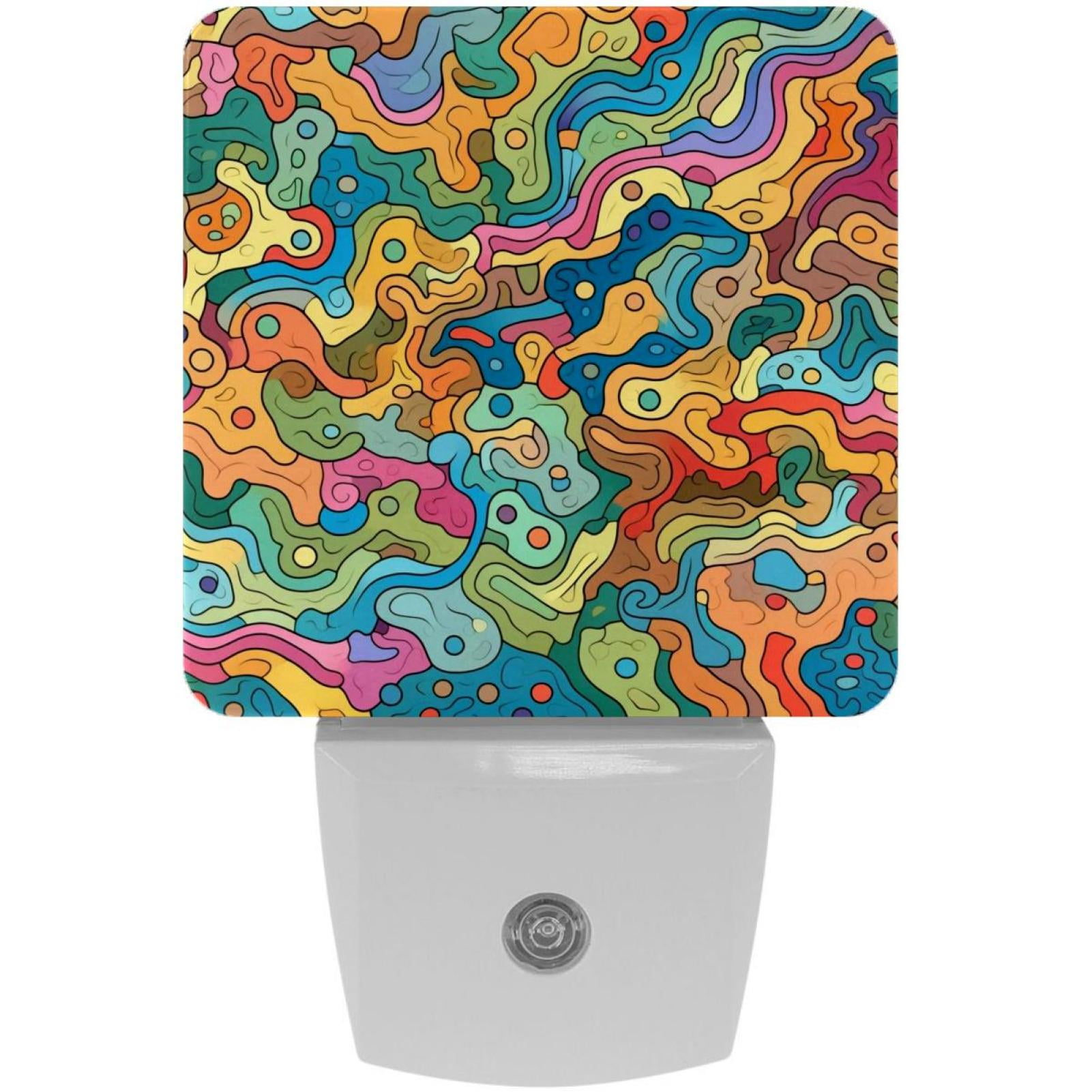 Map LED Square Night Lights - Stylish and Functional Nightlight for ...