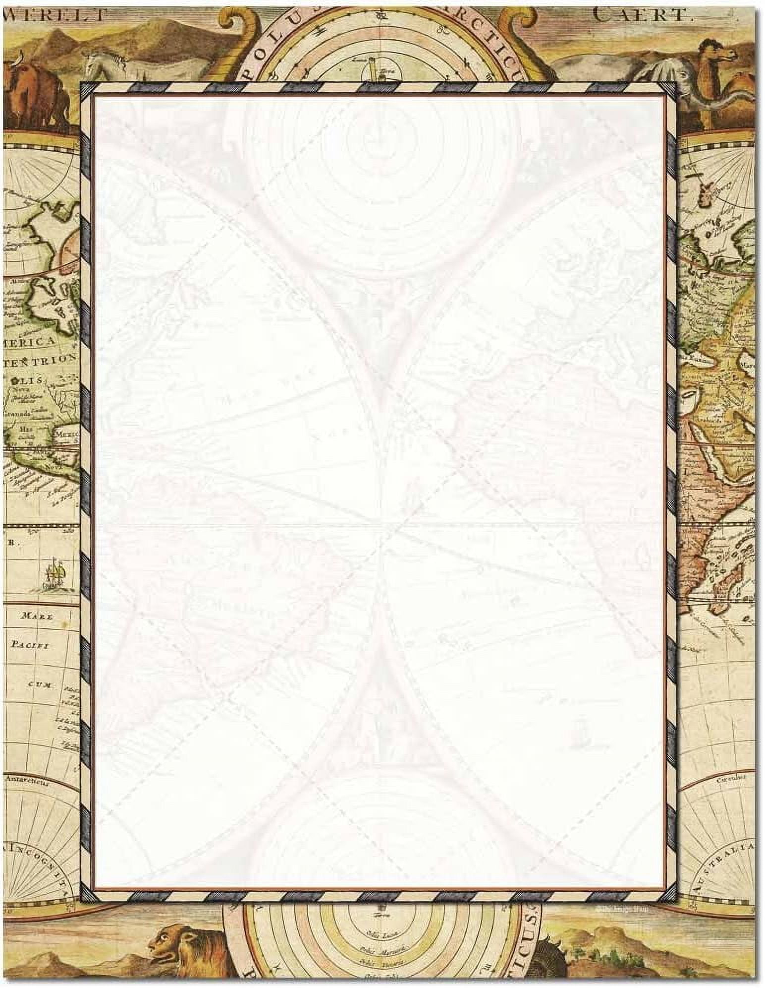 Map Letterhead Laser & Inkjet Printer Paper, 25 pack - Walmart.com