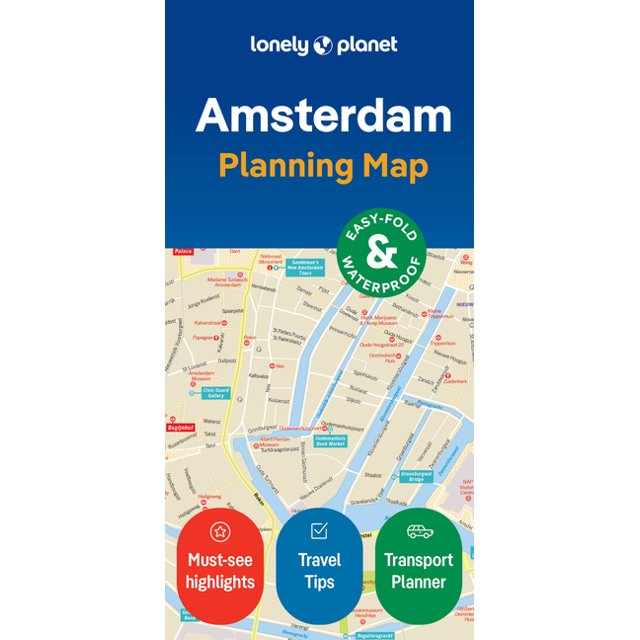 Map Lonely Planet Amsterdam City Map, (Paperback) - Walmart.com