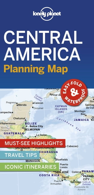 Map Lonely Planet Central America Planning Map, (Paperback) - Walmart.com