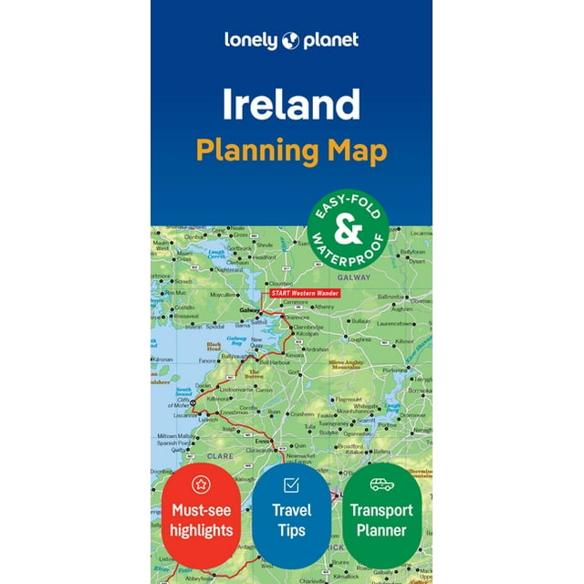 Map: Lonely Planet Ireland Planning Map (Edition 2) (Sheet map, folded ...