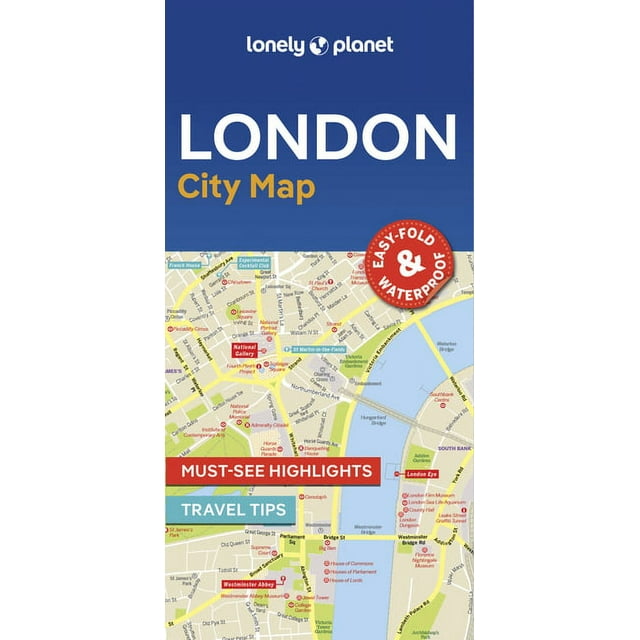 Map: Lonely Planet London City Map (Edition 2) (Sheet map, folded ...