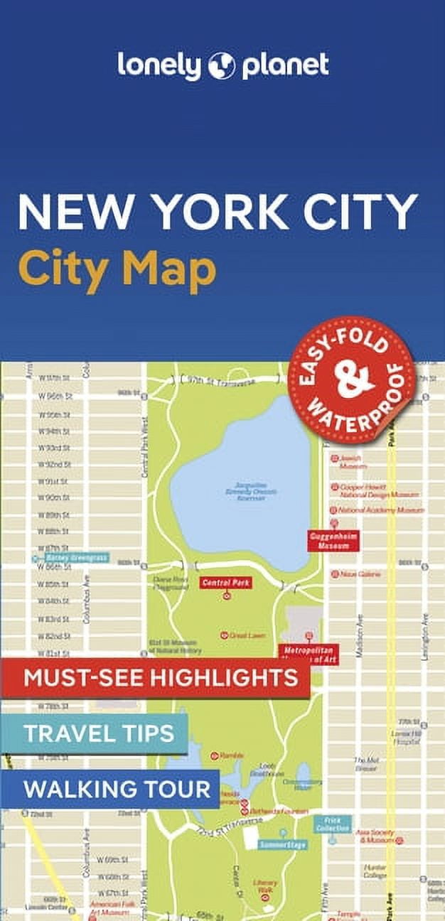 Map Lonely Planet New York City Map, (Paperback) - Walmart.com