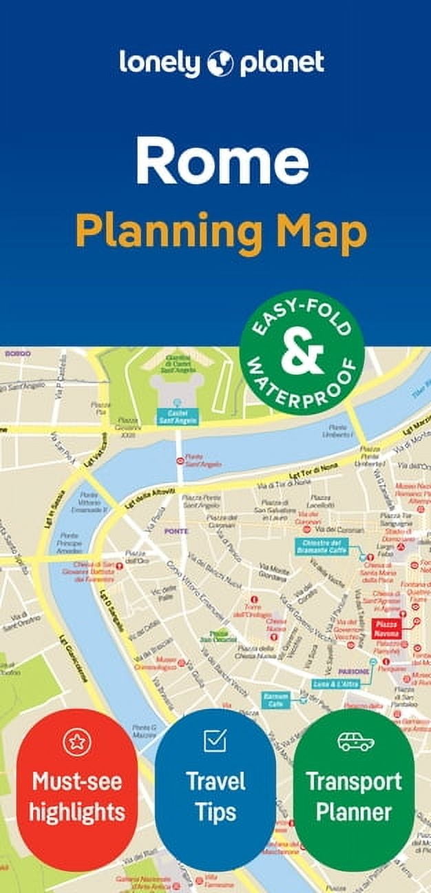 Map Lonely Planet Rome City Map, (Paperback) - Walmart.com