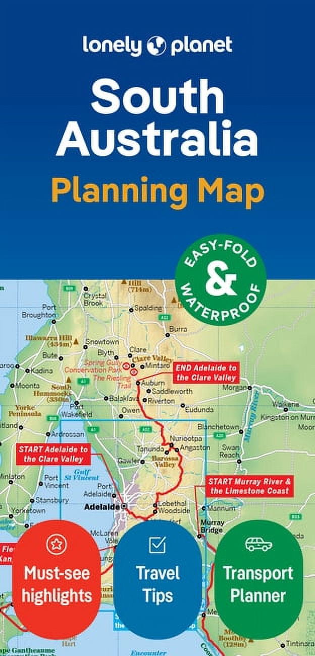 Map Lonely Planet South Australia Planning Map, (Paperback) - Walmart.com