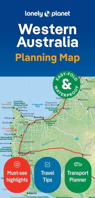 Map: Lonely Planet Western Australia Planning Map (Edition 2) (Sheet ...