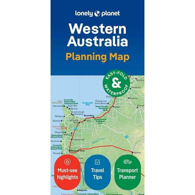 Map: Lonely Planet Western Australia Planning Map (Edition 2) (Sheet ...