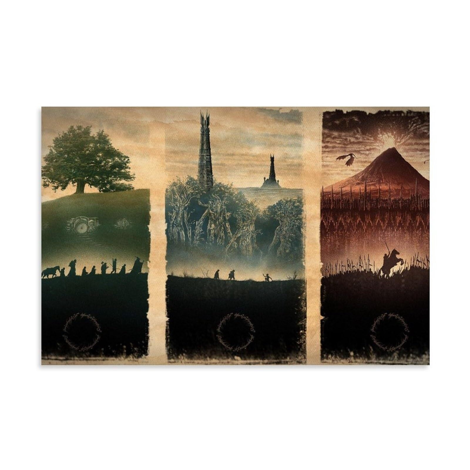 Map of Middle-earth The Art of The Lord of The Rings Three Different ...