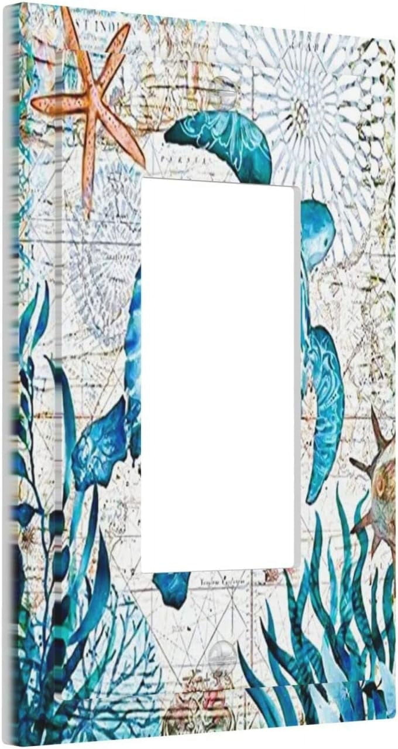 Map Nautical Turtle 1 Gang Rocker Light Switch Plate Single Decora ...