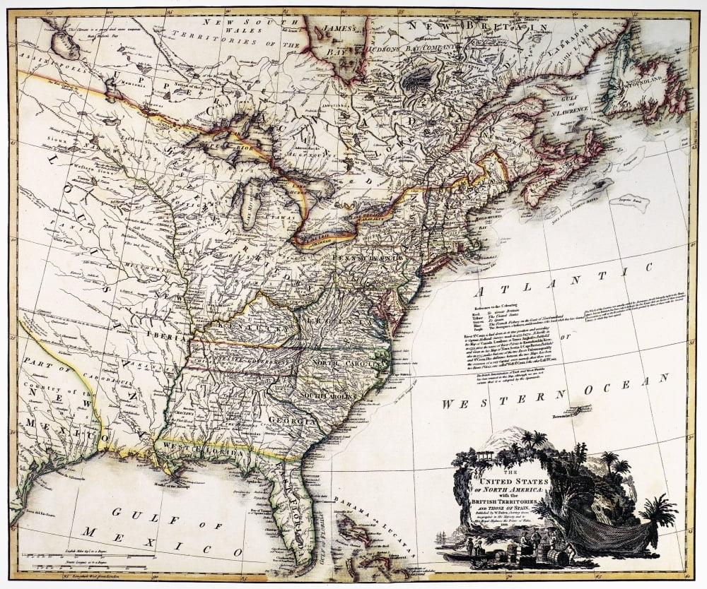 Map Of America 1809. Nmap Of The United States Of America By William ...