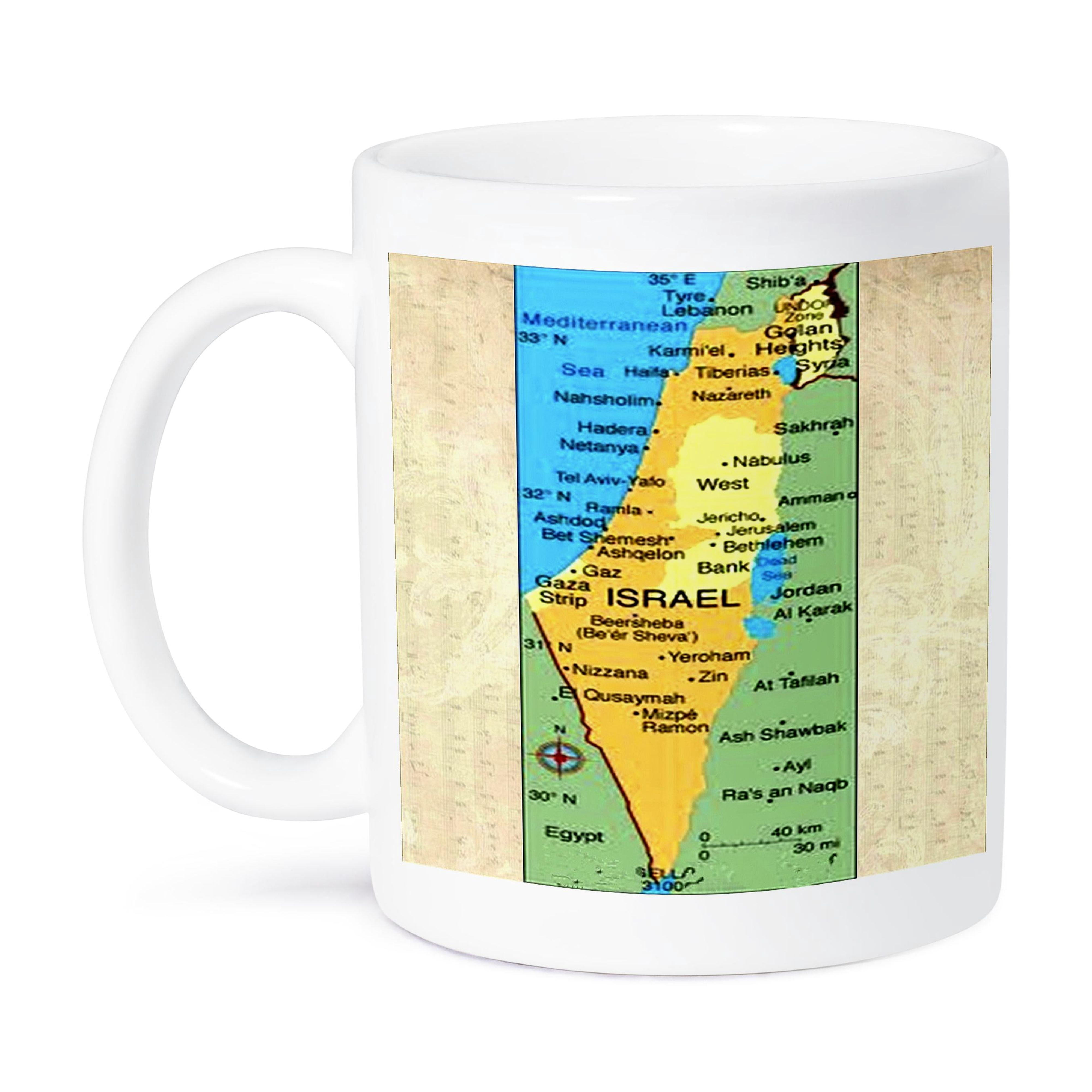 3dRose, Map Of Israel, 15oz Mug - Walmart.com