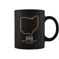 Map Of Ohio Path Of Totality 4824 Total Solar Eclipse Coffee Mugs ...